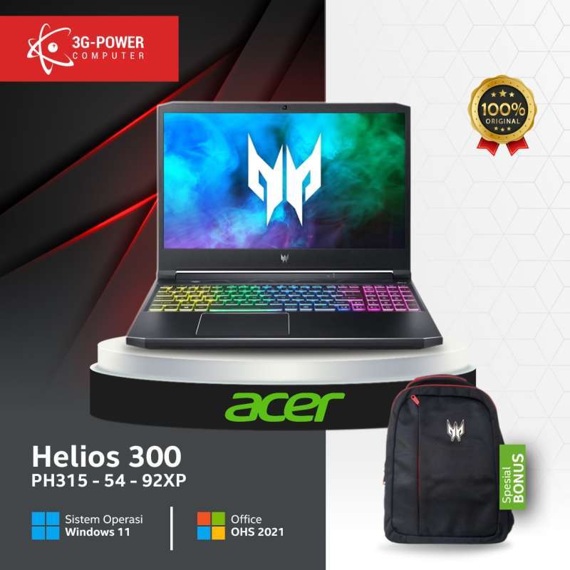Jual Acer Helios 300 Ph315-54-92xp - Laptop Gaming - [core I9-11900h ...