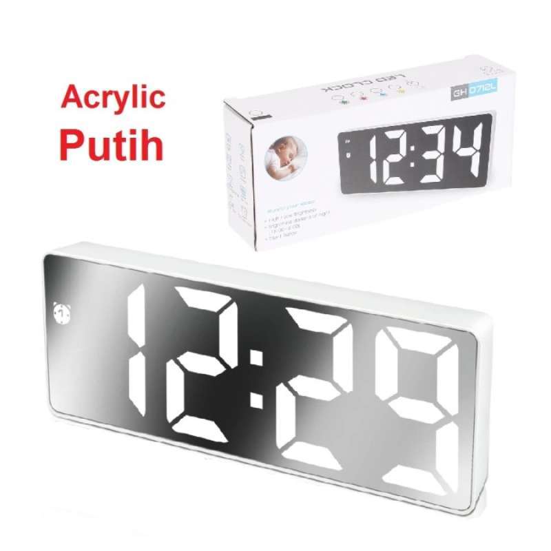 Jual Jam Meja Digital Led Weker Table Tidur Digital Alarm Clock GH-071 ...
