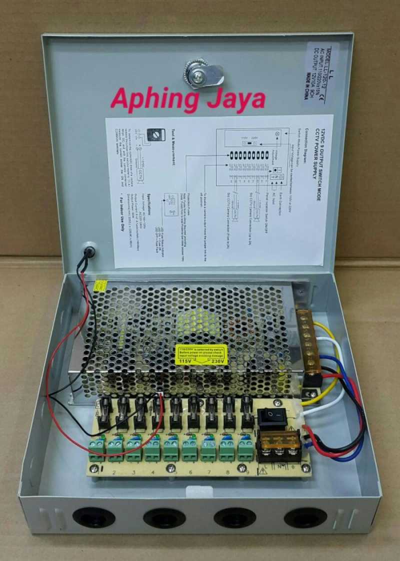 Promo Cctv Power Supply Panel Box 12V-10A Diskon 14% di Seller Tabriiz ...