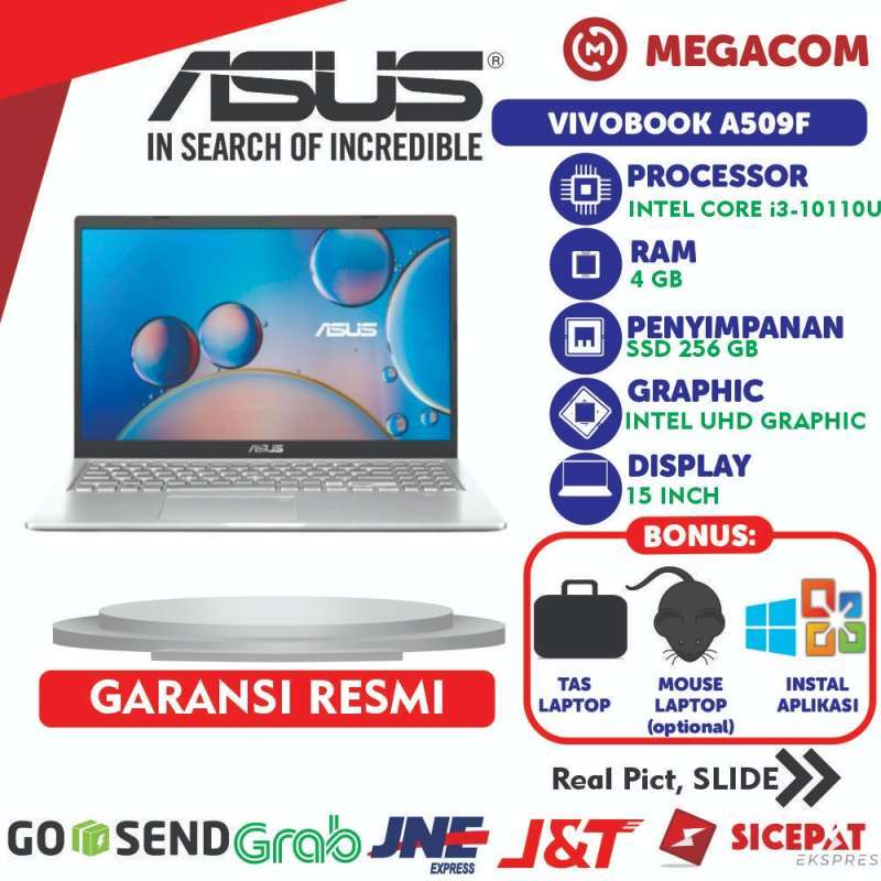 Promo Laptop Baru | Asus Vivobook A509 | Intel Core i3-1005 | Ram 4GB | Ssd 256GB | Lcd 15 FUll ...