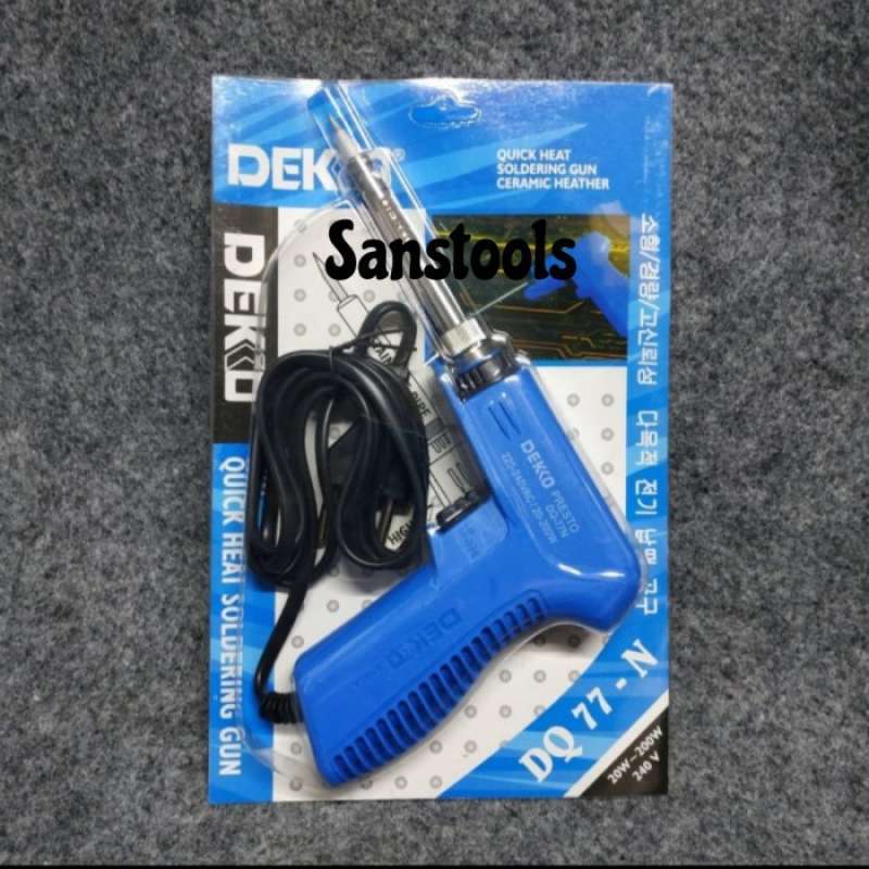 Promo dekko DQ-77N soldering iron gun solder pistol tembak 200w deko ...