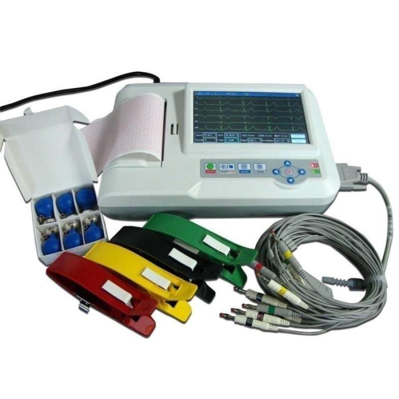 Jual Mesin Electrocardiograph 6 Channel Printer Analisys Ce Touch Ecg ...