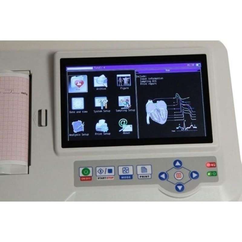 Jual Mesin Electrocardiograph 6 Channel Printer Analisys Ce Touch Ecg ...
