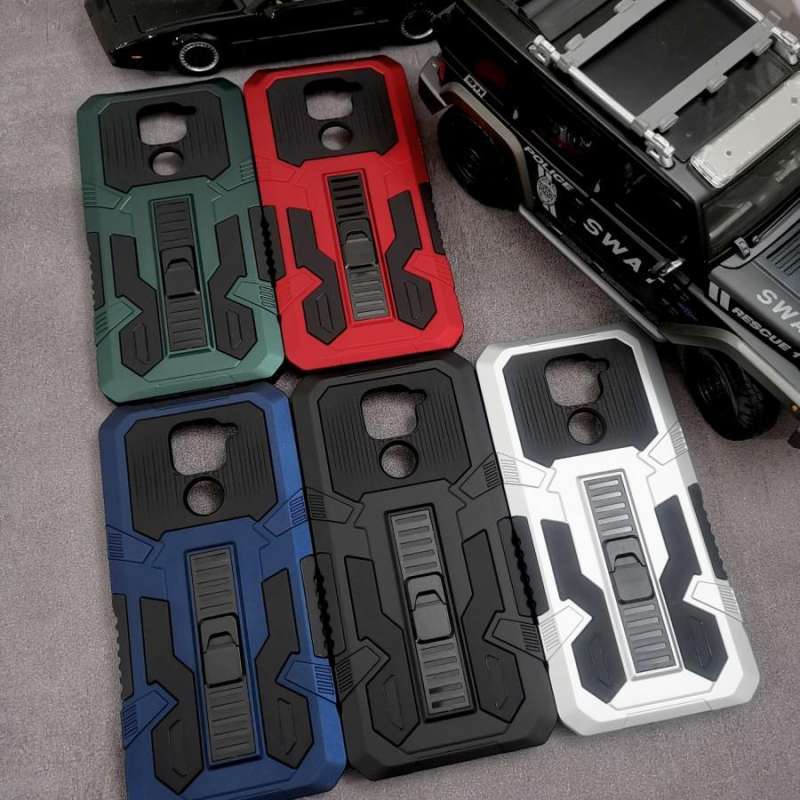 Jual Xiaomi Redmi Note 9 Vanguard Army Armor Case Vertikal Stand Rugged ...