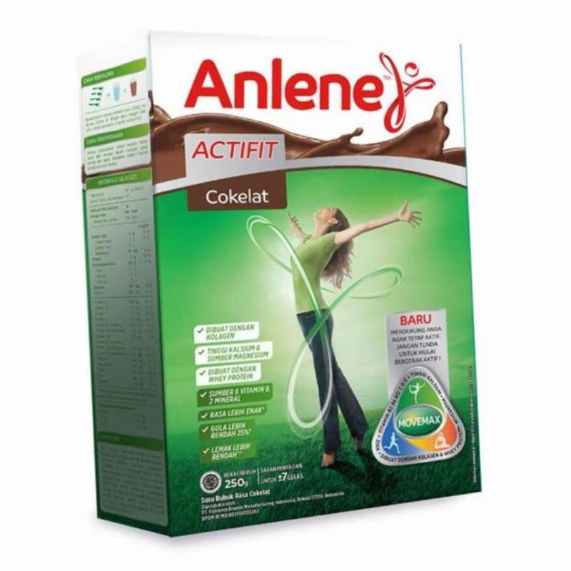 Jual Anlene Actifit Susu Cokelat Box 250gr Di Seller Jaya_berkat ...