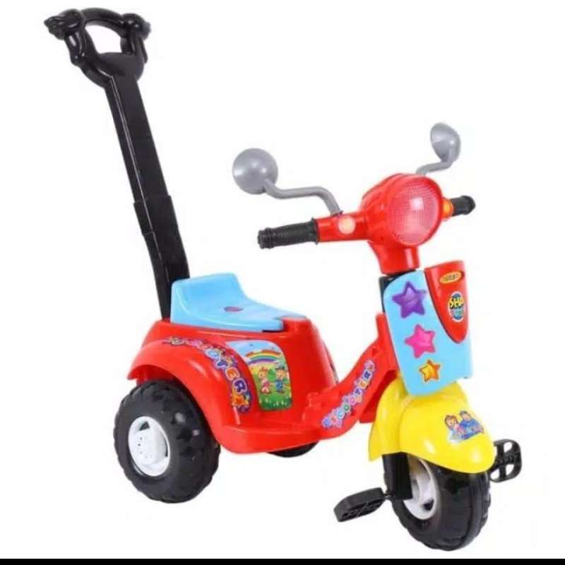 Jual Sepeda Scooter Roda 3 Lengkap Dorongan Dan Musik di Seller Restu ...