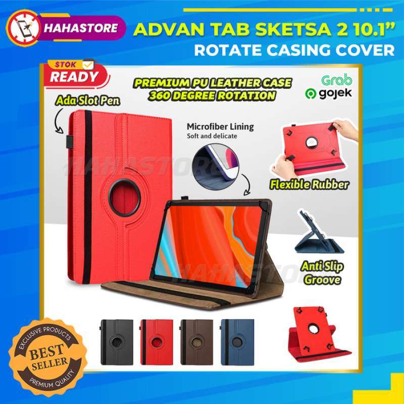 Promo Advan Tab Sketsa 2 10.1 Inch Flip Case Casing Rotary Stand ...