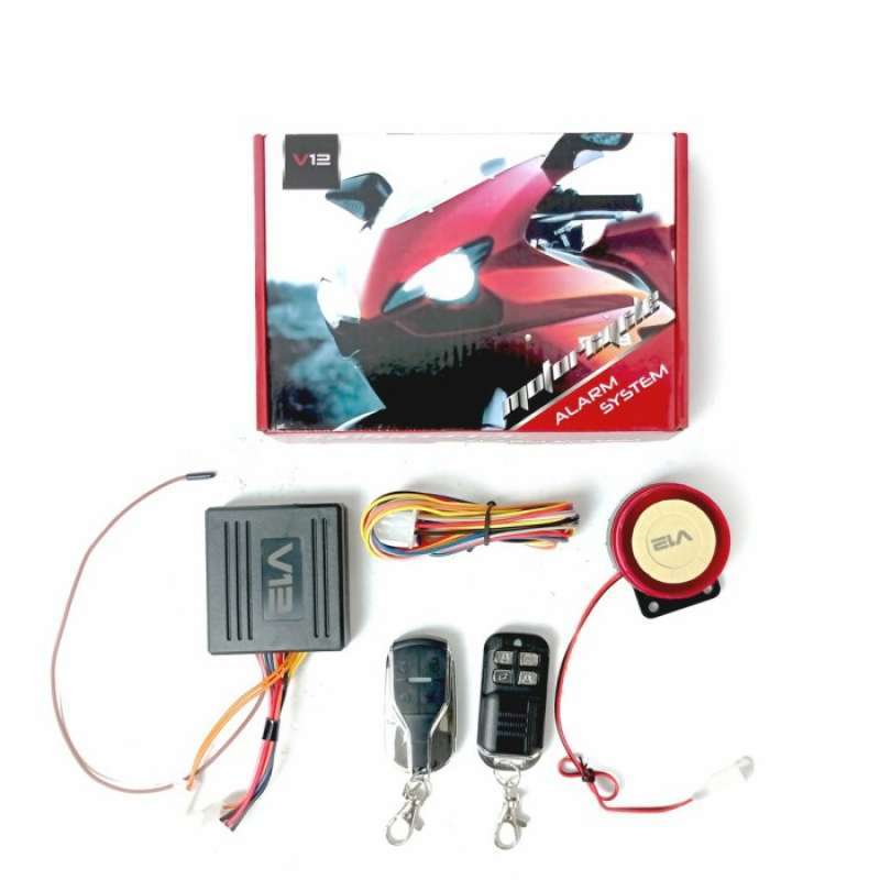 Promo Alarm Motor Remote V12 Fitur Stater Remot - Alarm Motor ...