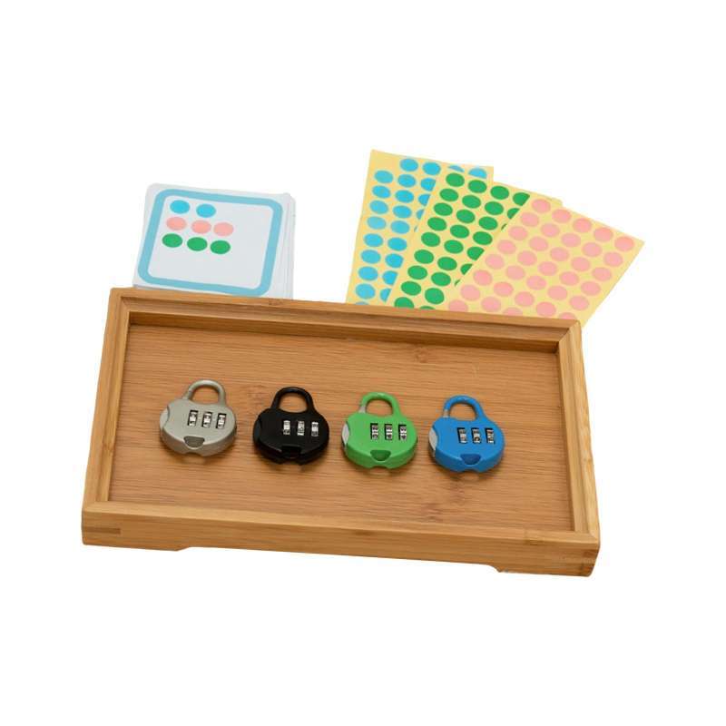 Promo 4 Pieces Kids Learning Locks Preschool Games Fine Motor for ...