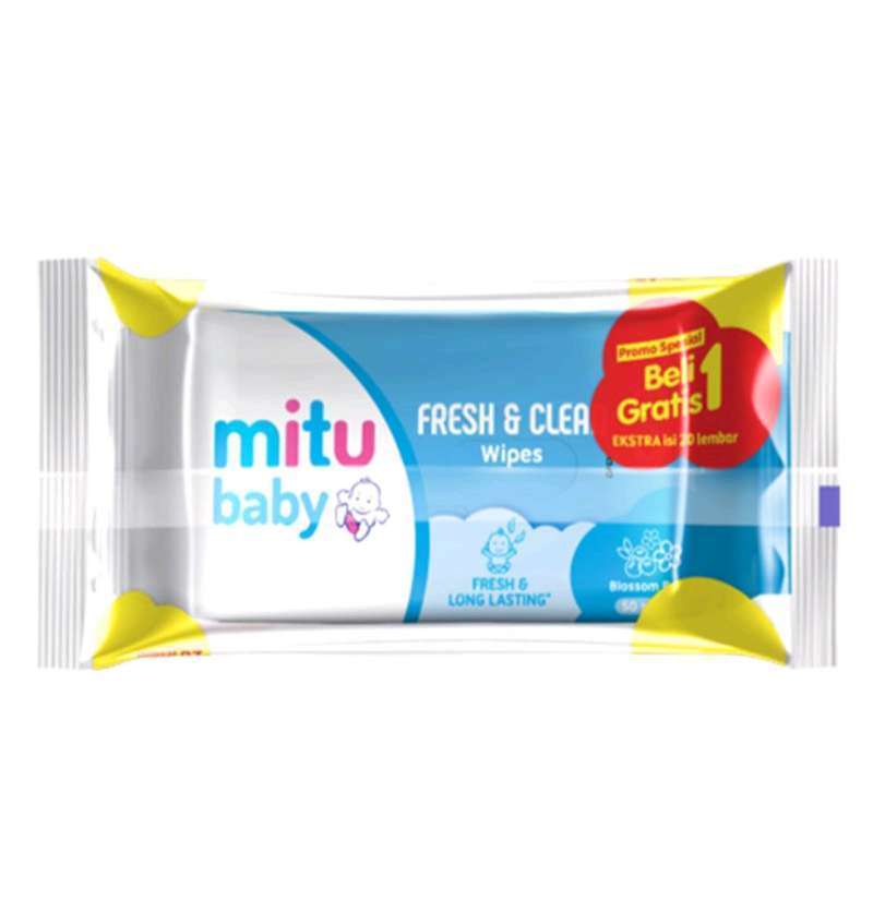 Jual Mitu Tisu Basah Fresh & Clean Wipes 50s Buy 1 Get 1 new produk di ...