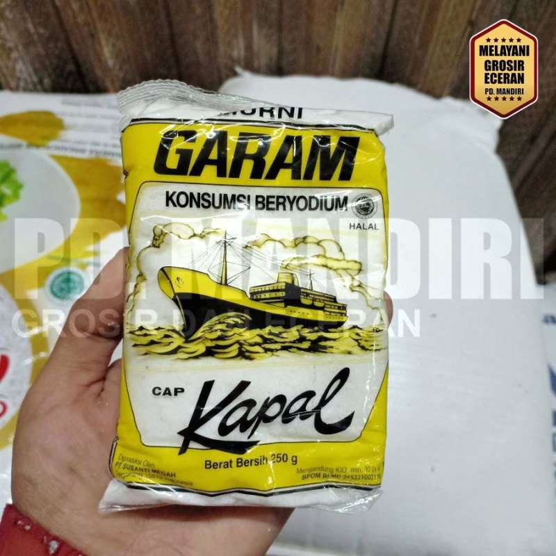 Jual GARAM CAP KAPAL 250 GR di Seller PD MANDIRI BDG - Kebon Jeruk ...