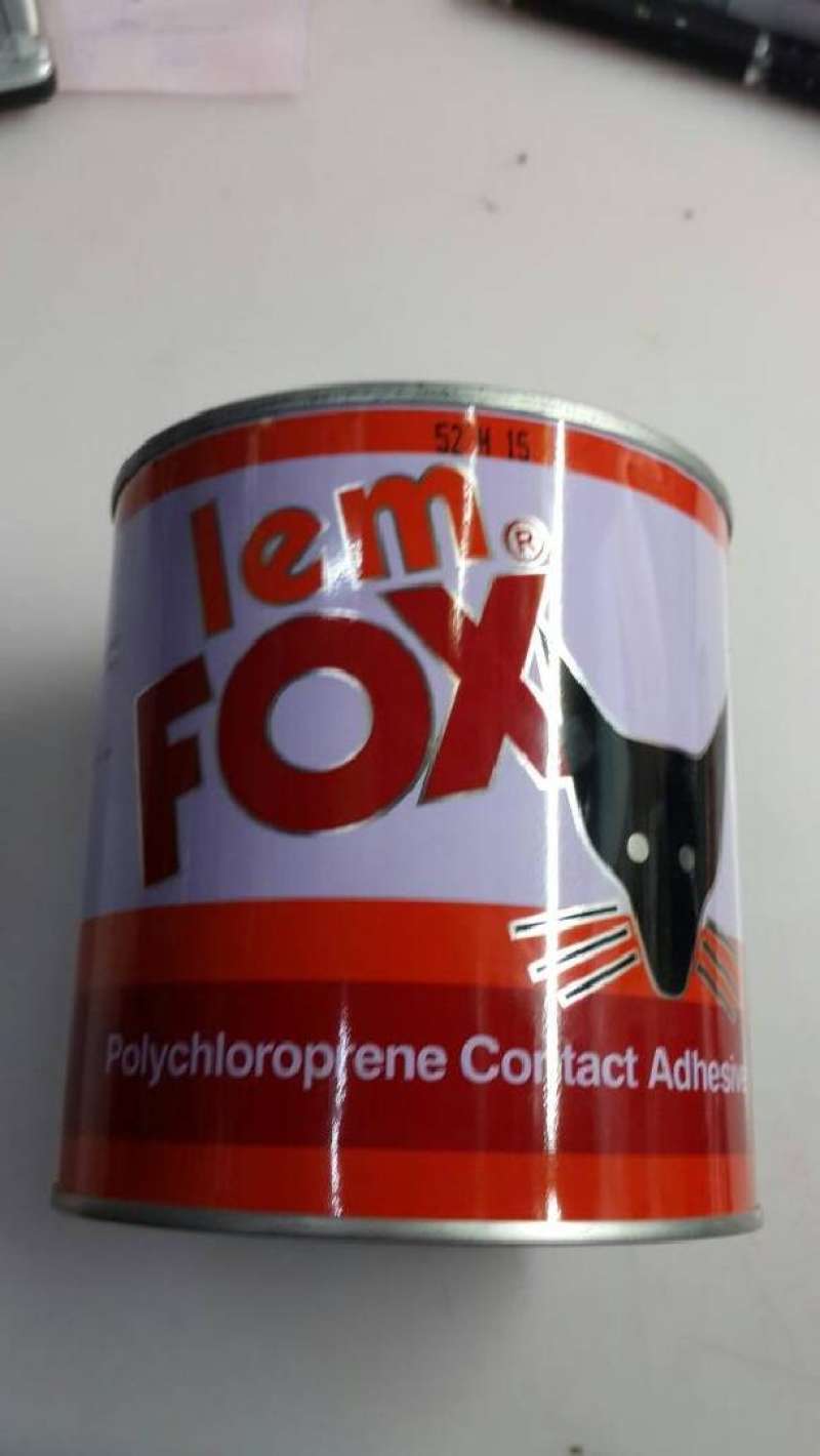 Jual lem hpl lem kayu lem kulit lem kertas aibon fox NP 600 gram di ...