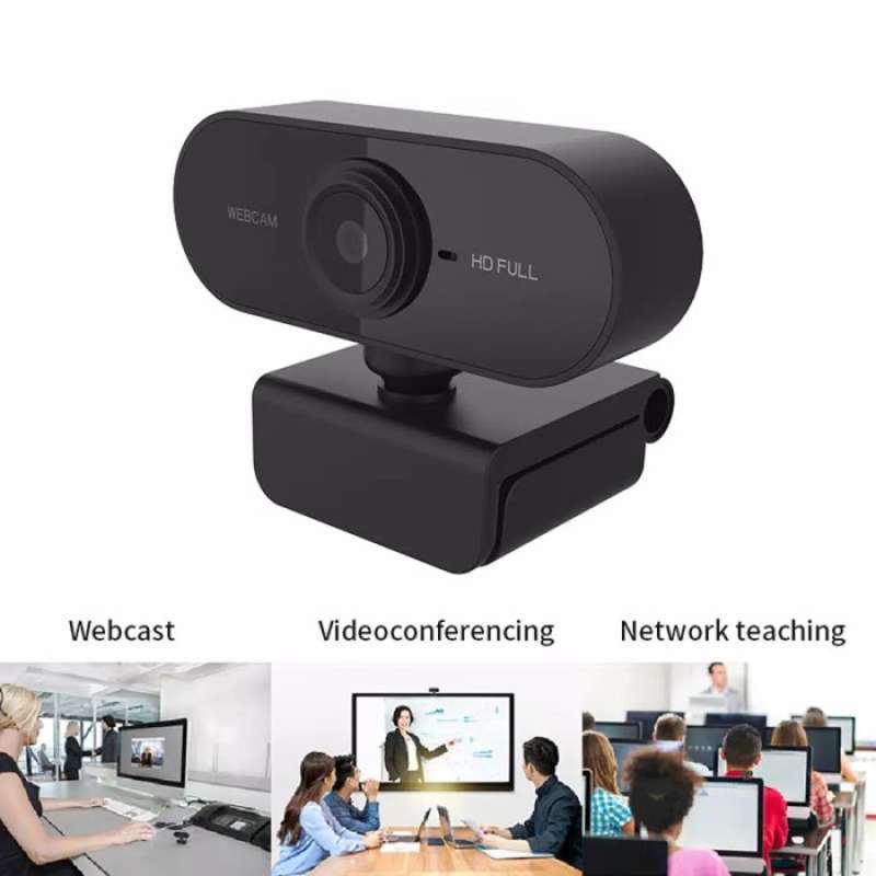Jual WEBCAM HD 1080P PC CAMERA GAMING KAMERA ZOOM MEETING ROTATABLE ...