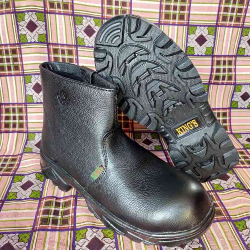 Jual Sepatu Safety Shoes Kulit Asli Pria/sepatu Boots/sepatu Kerja ...