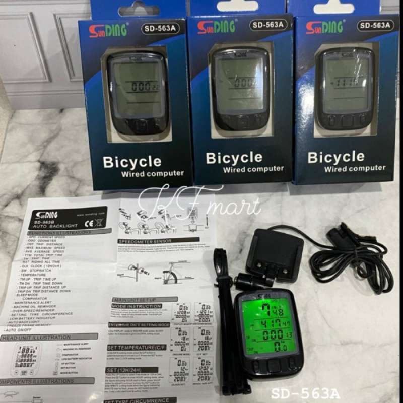 Jual Speedometer Sepeda Sunding SD-563A Waterproof Led Backlight di Seller Jaya 01 - Wanajaya ...