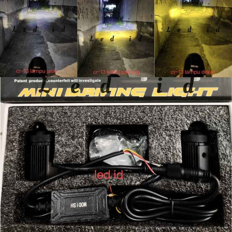 Jual Lampu Tembak Laser KIPAS V2 LED mini driving light high low high ...