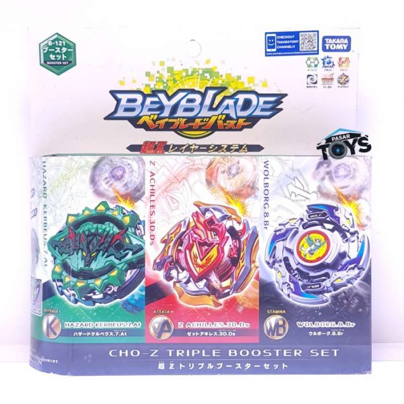 Jual Beyblade Burst Cho-Z Triple Booster Set B-121 Takara Tomy di ...