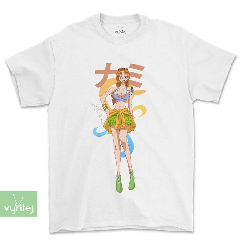 Jual Kaos ONE PIECE Nami - Anime T Shirt | 007 - Baju Movie Film Manga ...