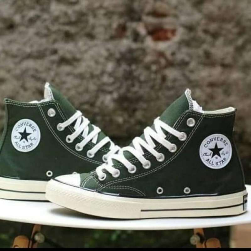 Jual Sepatu Converse All Star Hijau Army 70s High / Tinggi di Seller ...