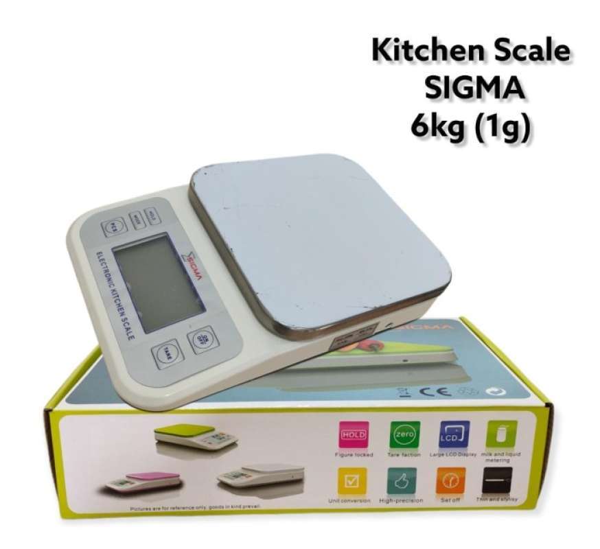 Jual Timbangan Dapur Sigma Ukuran 1kg 3kg dan 6kg - SIGMA-1KG di Seller Qornita Store ...