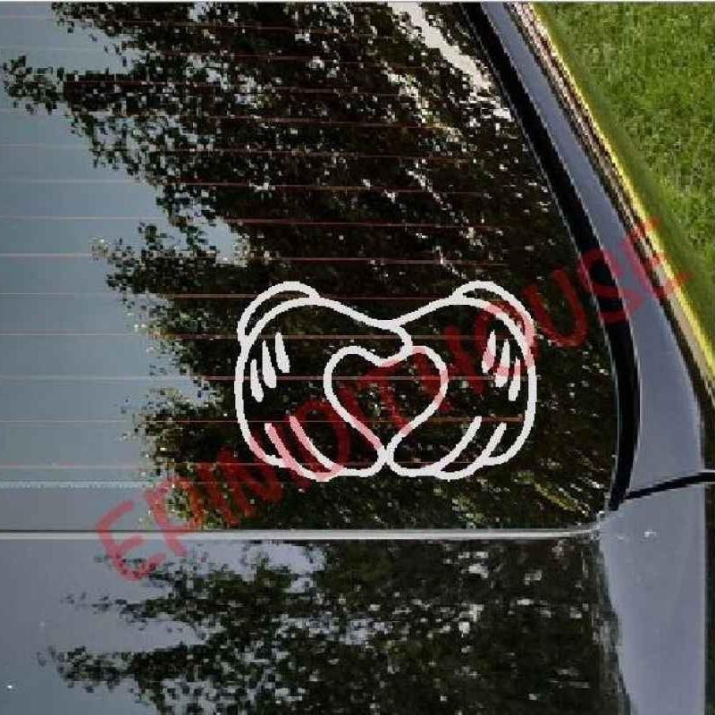 Jual Stiker Couple Love Dua Tangan Two Hands Mobil Motor Laptop Kaca ...