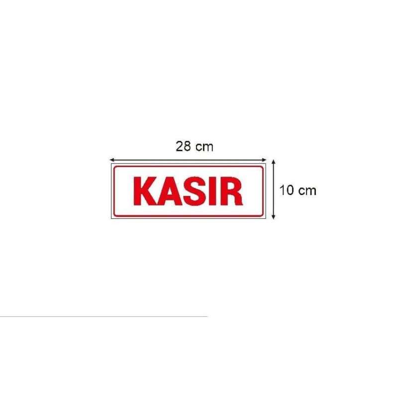 Jual Stiker Vinyl Lokasi Kasir Sign Informasi Warung Rumah Makan Toko ...