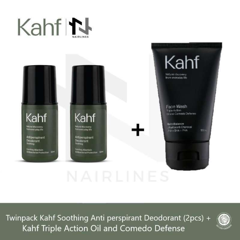 Jual Kahf Soothing Antiperspirant Deodorant 50 ml - Twinpack Twin ...
