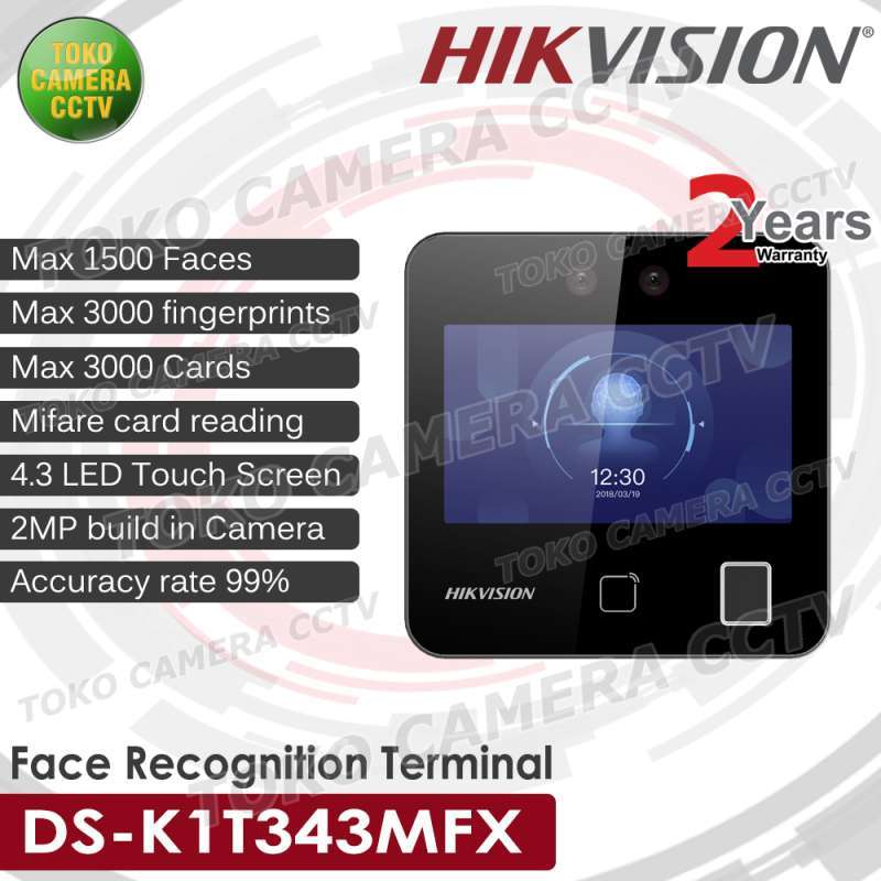 Jual Hikvision Ds-k1t343mfx Mesin Absen Access Control Touch Screen ...