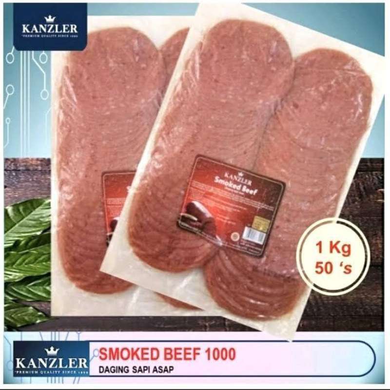 Jual Daging sapi Asap Kanzler Smoked Beef 1kg Halal di Seller Frogo ...