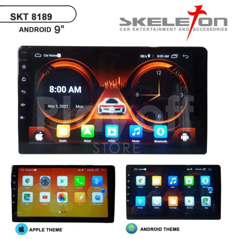 Promo 2 din Head Unit Android 9 inch Skeleton 8189 Double Din Bluetooth GPS Diskon 14% di Seller ...