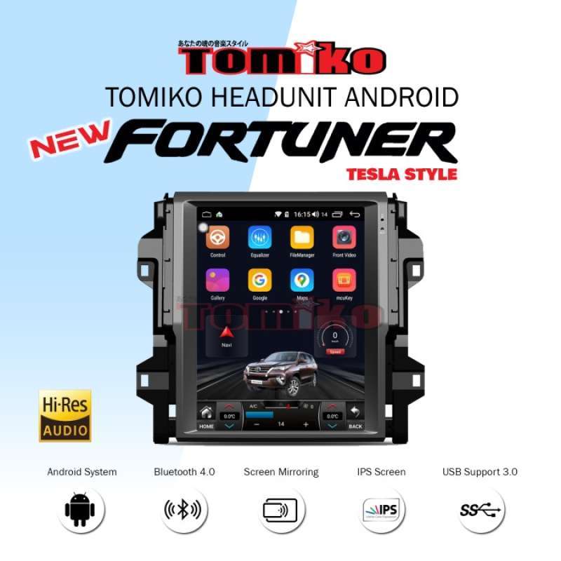 Jual Tomiko Head Unit Android OEM New Fortuner Tesla Style di Seller ...
