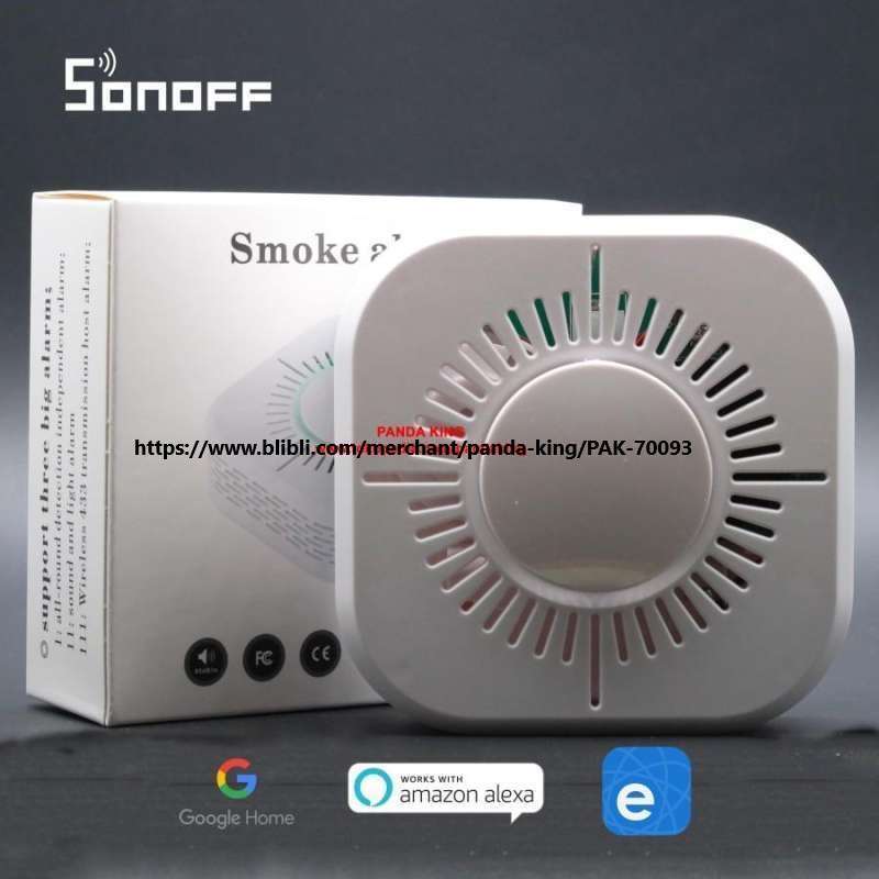Promo Sonoff Smoke Sensor YW01 433mhz - Independent Wireless Smoke Alarm Diskon 11% di Seller ...