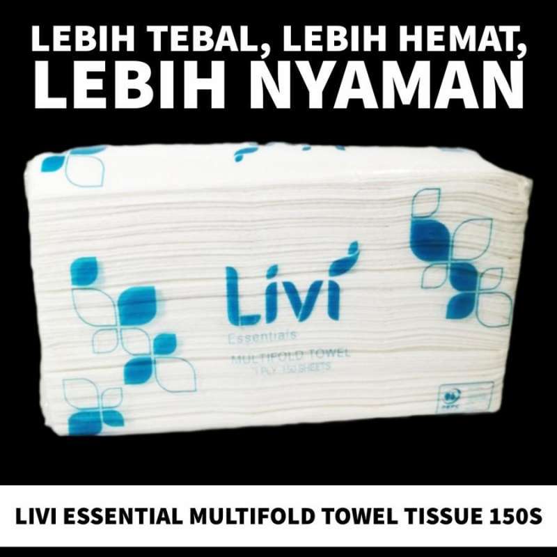 Jual TISU WASTAFEL LIVI EVO MULTIFOLD SMART TISSUE HAND TOWEL 150s 1 ...