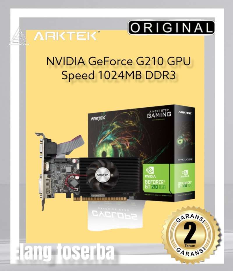 Jual VGA NVIDIA GeForce G210 1GB 64Bit DDR3 Arktek di Seller Elangtoserba - Kembangbahu, Kab ...