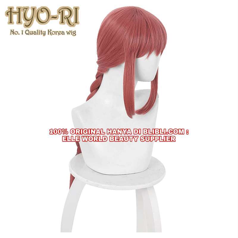 Promo Rambut Palsu Wig Makima Anime Cosplay Chainsaw Man Wig Cewe Cewek Wanita Panjang Lurus