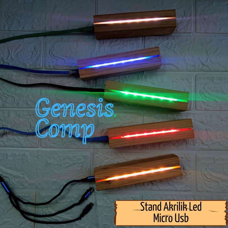 Jual Stand Akrilik Led / Stand Foto / Acrylic lamp lampu led micro USB ...