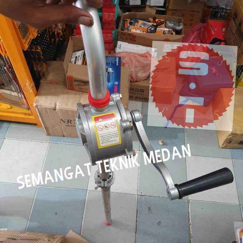 Jual Pompa Minyak Oli Solar Manual Tangan Rotary Hand Oil Pump Aluminium Di Seller Semangat ...