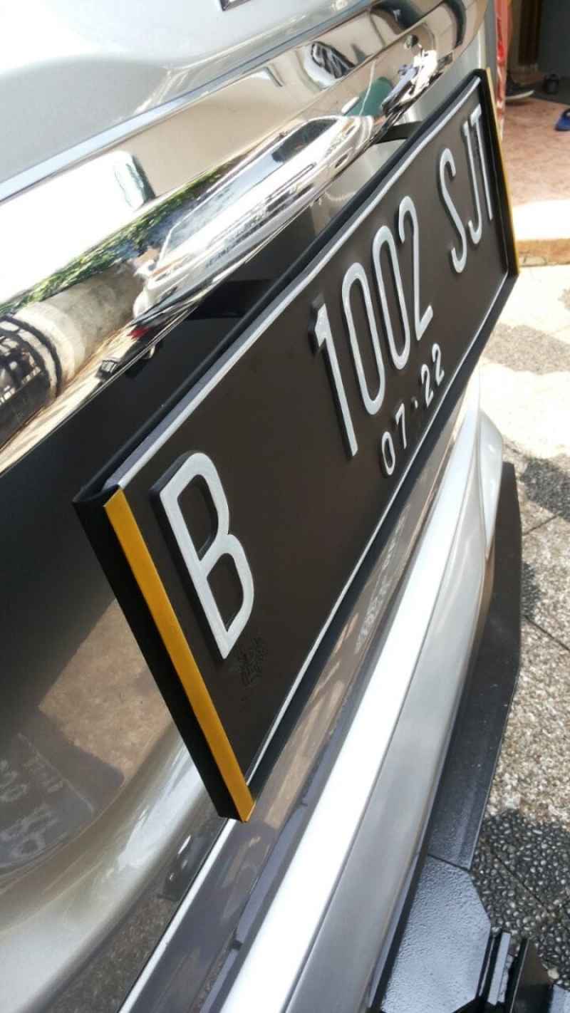 Jual Tatakan Plat Nomor Mobil TNI/Polri Tebal 1mm Anti Karat Model ...