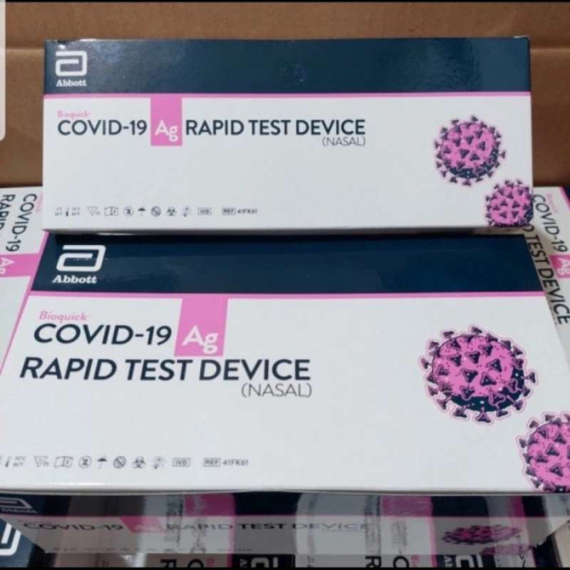 Jual Abbott Rapid Antigen swab Abot Nasal Naso Eceran 1 Box 25 set ...