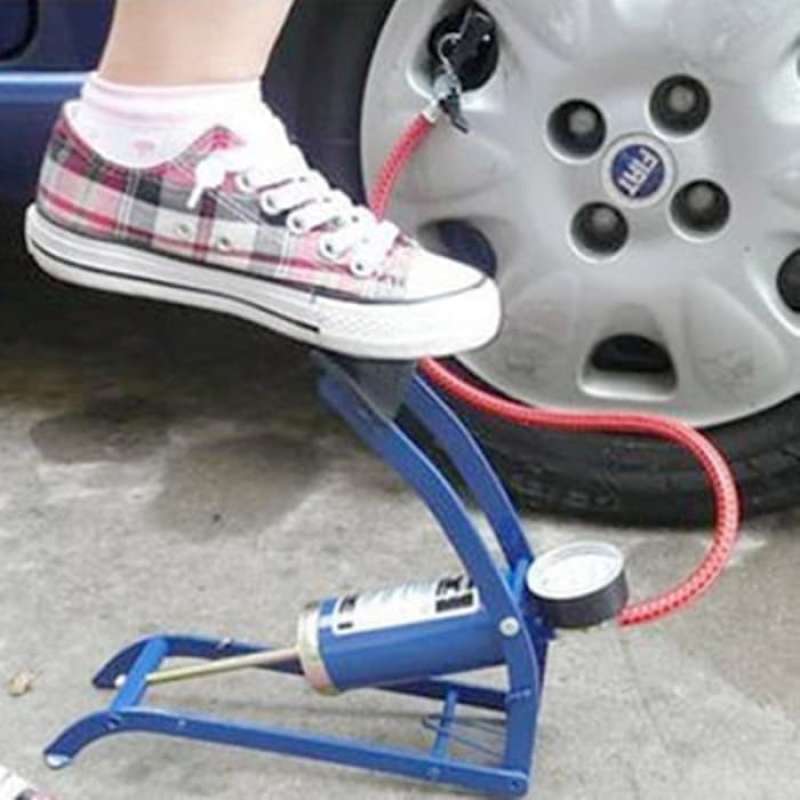 Jual Pompa Angin Manual Injak Kaki Foot Pump pompa darurat praktis di ...