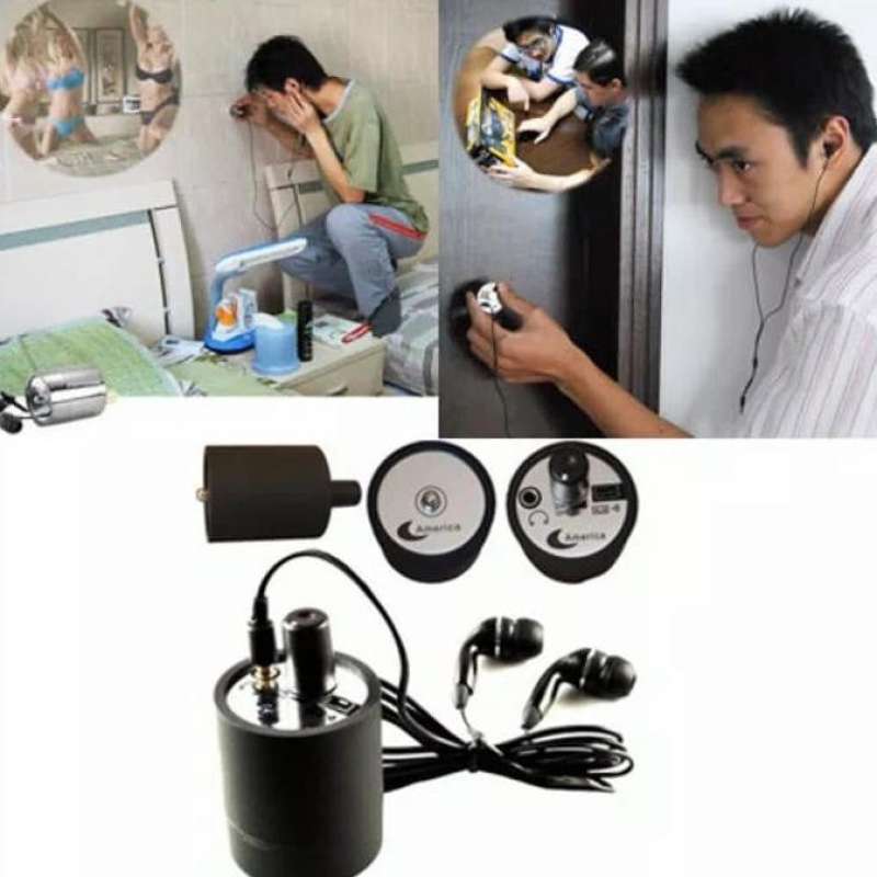 Promo Ear Listen Mini Spy Bug Wall Home Microphone Alat Pemantau ...