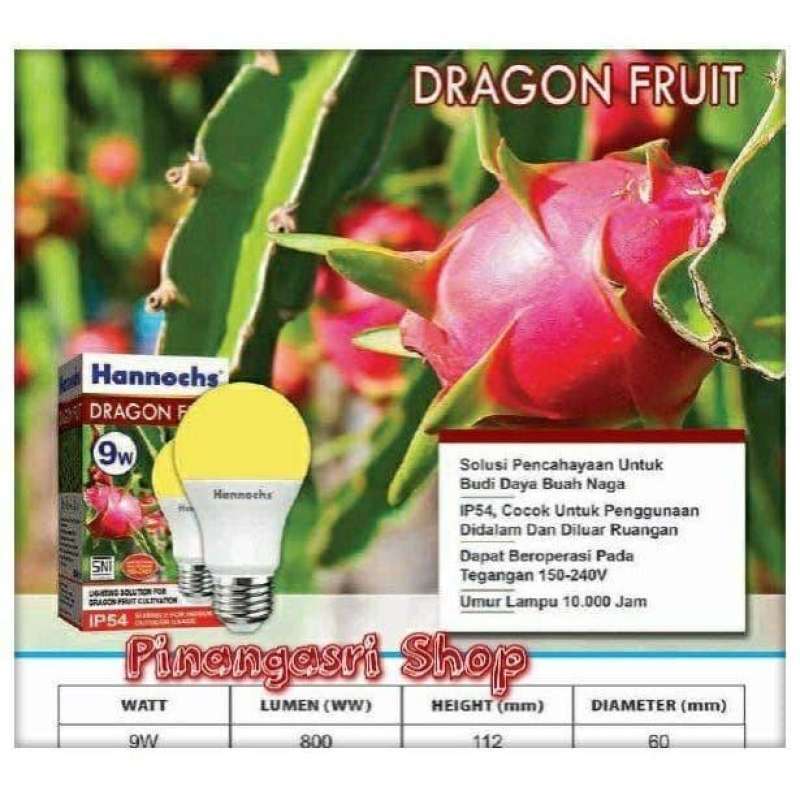 Jual Hannochs Lampu Led Buah Naga 9 Watt Dragon Fruit Surya Kuning 2700k Di Seller Pinang Mart ...