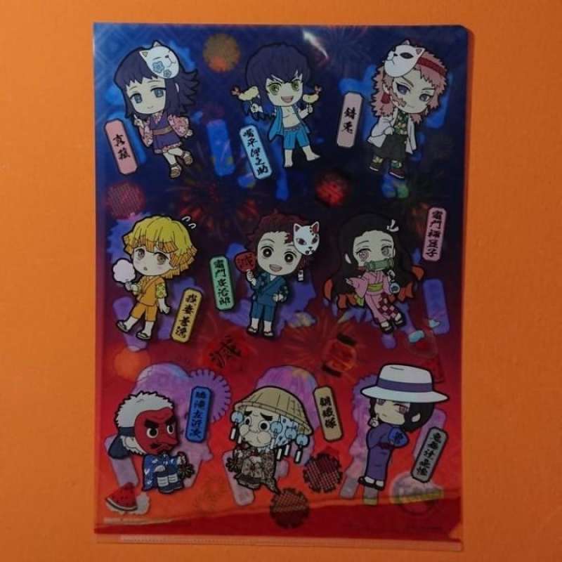 Jual Chibi Chara Matsuri Ver. Kuji Clear File - Kimetsu No Yaiba Di ...