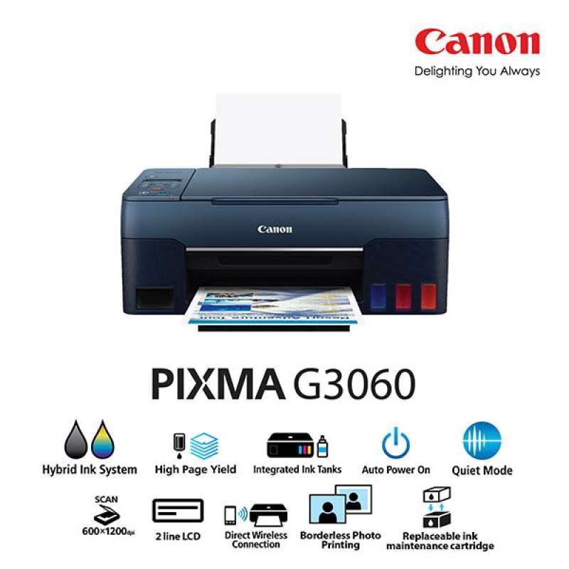 Jual Printer Canon Pixma G3060 G 3060 G-3060 Print Scan Copy Wifi ...