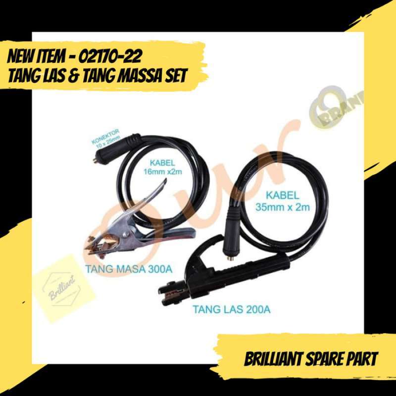 Promo INVERTER WELDING SET/ TANG LAS 35mmx2M + TANG MASSA 16mmx2M ...