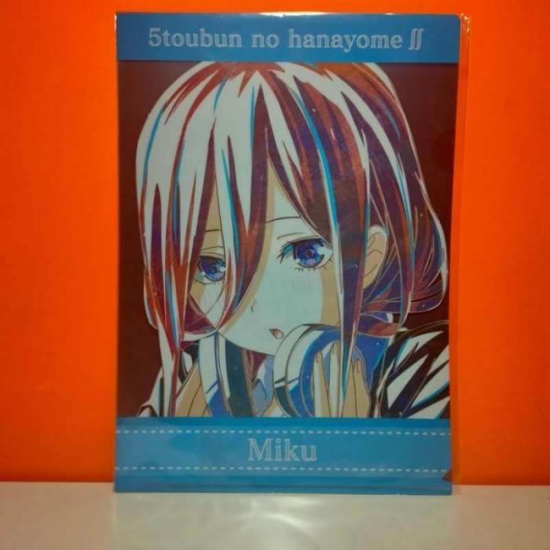Jual Nakano Miku Ani-Art Clear File Vol. 3 - Gotoubun no Hanayome di ...
