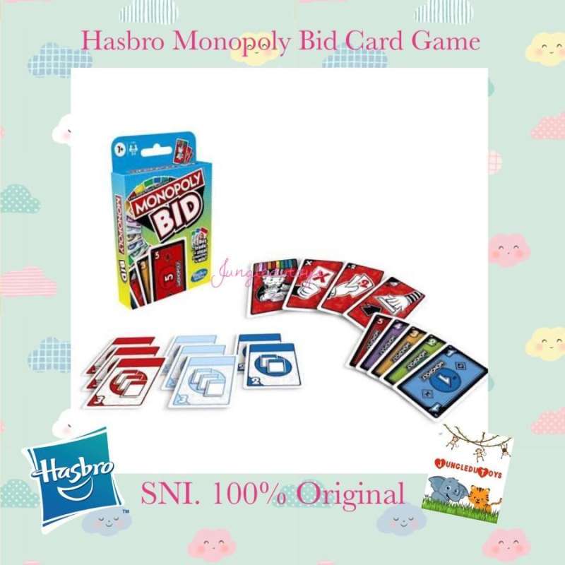 Jual Hasbro Monopoly Bid Card Game Original Mainan Monopoli Di Seller ...