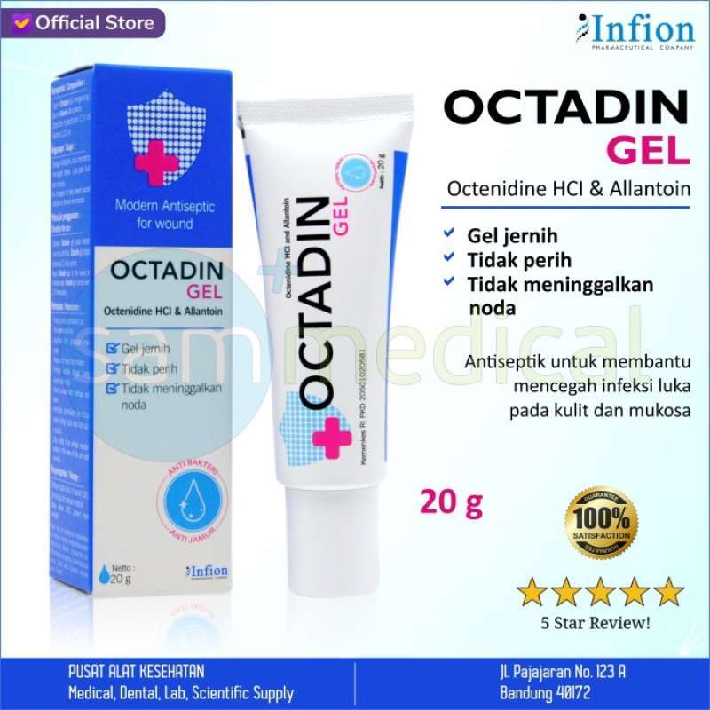 Jual OCTADIN Gel Antiseptik Perawatan Kulit & Mencegah Infeksi Luka 20g ...