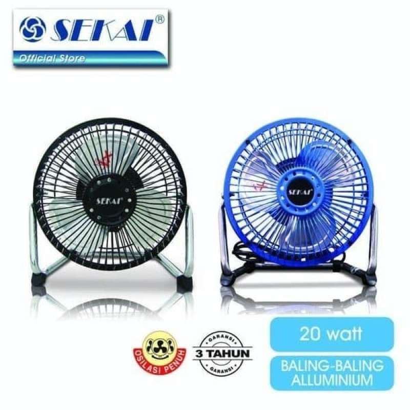 Promo kipas angin besi meja kecil sekai 6 inch hfn 650 tornado duduk ...