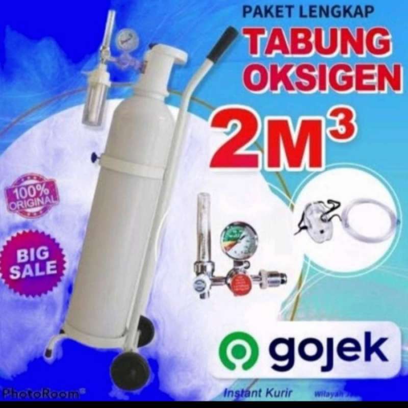 Jual Tabung oksigen / Tabung oksigen 2m3 Lengkap / tabung oxygen set 3 ...